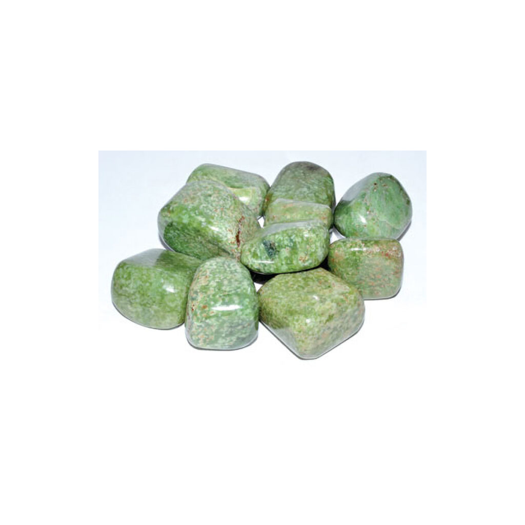 1 lb Grossularite (green garnet) tumbled stones – Unknown Truth Tarot