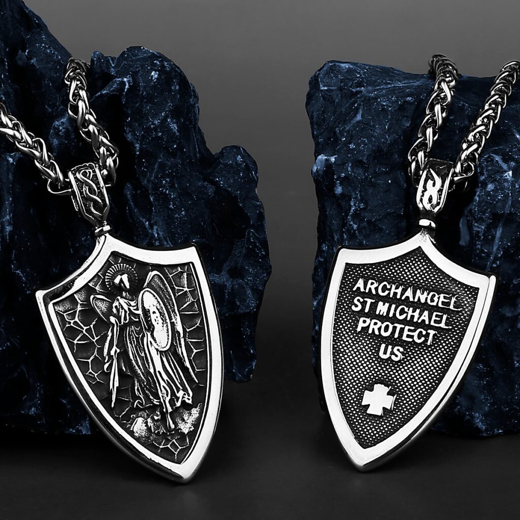 Archangel Michael Amulet - Stainless Steel Pendant Necklace » Unknown ...