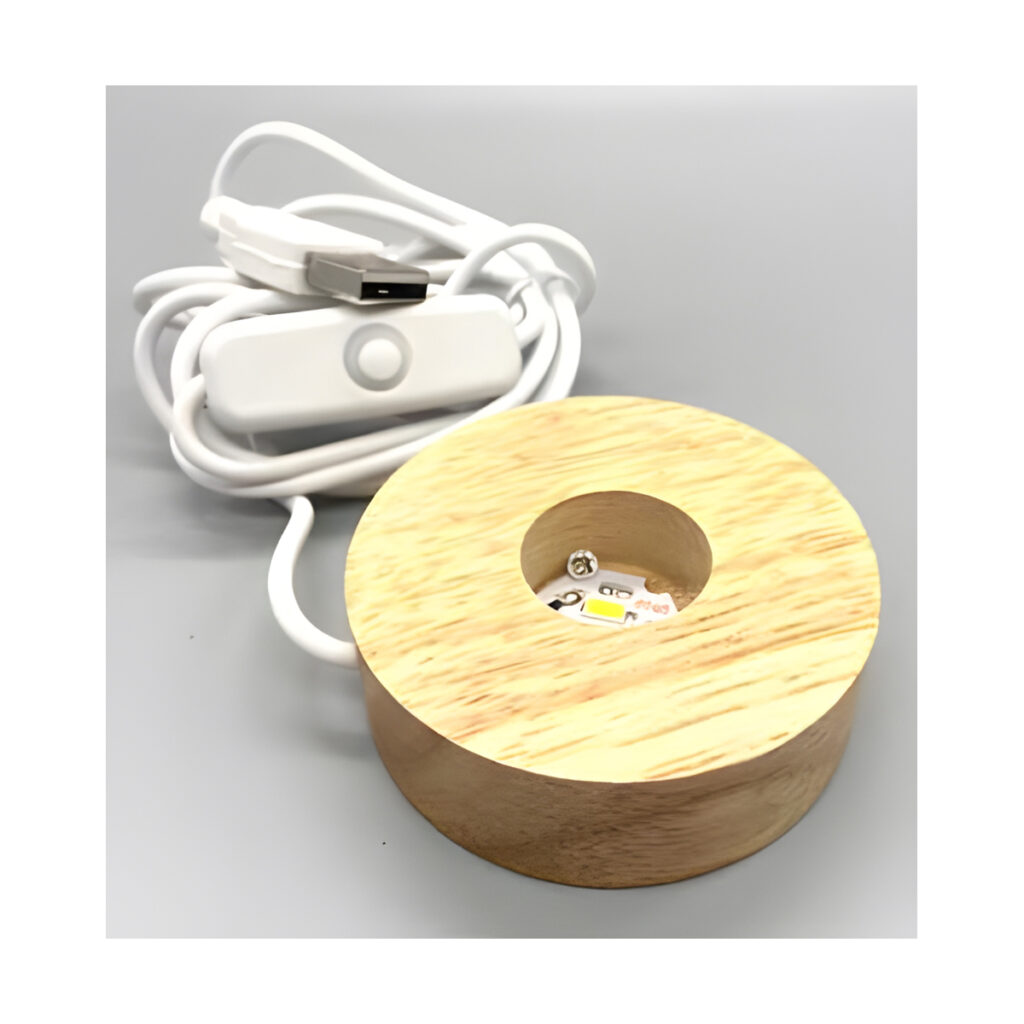 LED Display Stand - 2.25" White Light for Enhanced Showcasing