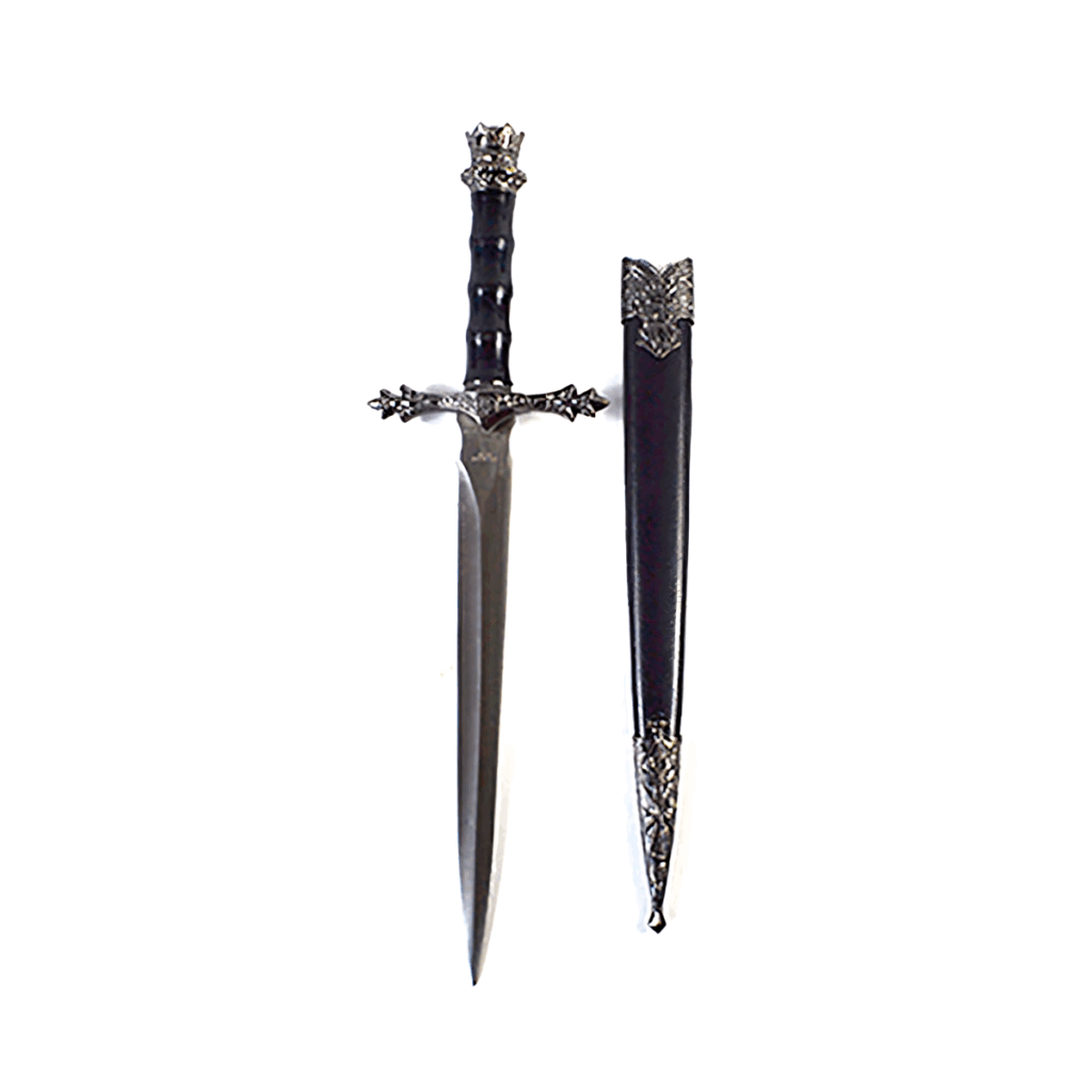 Exquisite 12 Medieval Sword with Decorative Crown & Sheath
