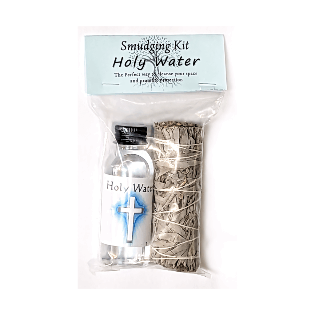 Holy Water Smudge Kit for Cleansing and Protection from Negativity