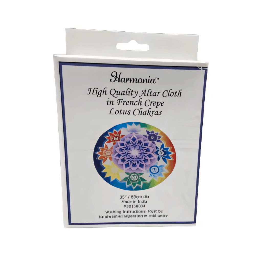 Chakra Lotus Altar Cloth - 35 Dia Beautiful Spiritual Decor